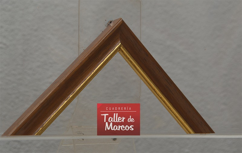 Nº 63 nog. filete oro – vista de semi – Taller de marcos